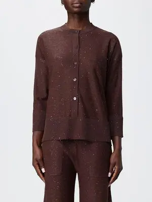 KANGRA Viscose Blend Cardigan - Cocoa