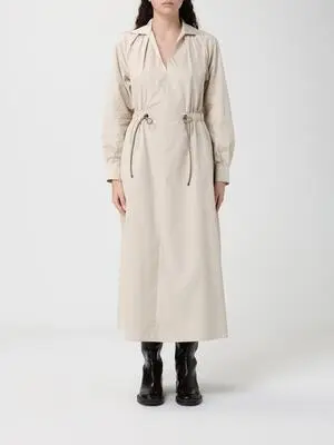 Max Mara Cotton Long Sleeve Dress - Beige