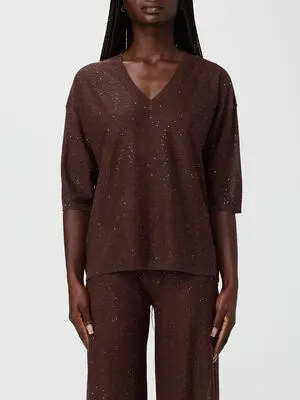 KANGRA Sequin Embellished Wide-leg Trousers - Cocoa