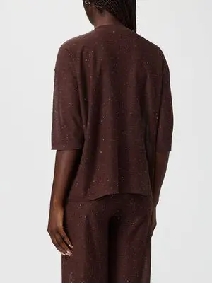 KANGRA Sequin Embellished Wide-leg Trousers - Cocoa