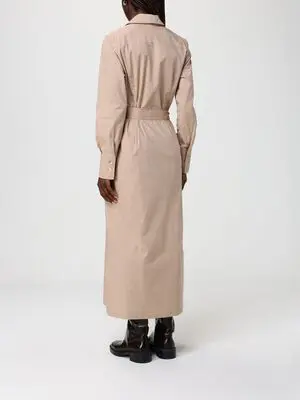 KANGRA Button-up Maxi Dress With Belt - Camel