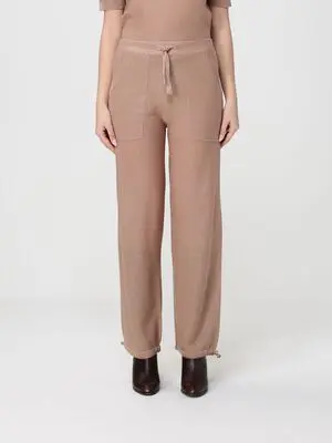 KANGRA Viscose Knit Trousers - Beige