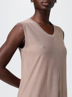 KANGRA Sleeveless Midi Dress - Beige