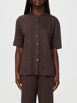 KANGRA Kangra Round Neck Pocketed Pullover Coffee