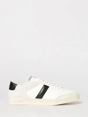 TOM FORD Leather And Suede Sneakers - White