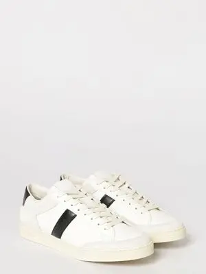 TOM FORD Leather And Suede Sneakers - White