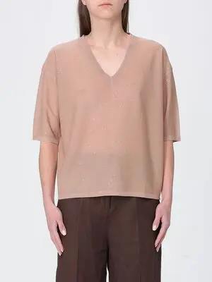 KANGRA Wide Leg Knit Trousers - Beige