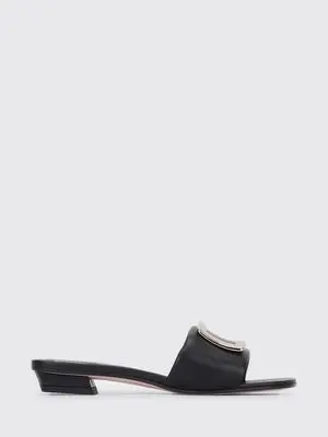 ROGER VIVIER Leather Mules - Black