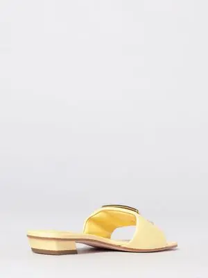 ROGER VIVIER Heeled Buckled Sandal - Yellow