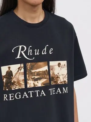 Rhude Printed Cotton T-shirt