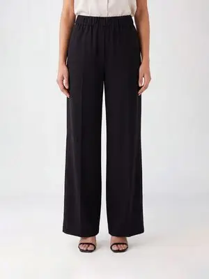 SEMICOUTURE Wide-leg Trousers - Black