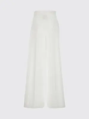 SEMICOUTURE Tailored Wide Leg Pants - White