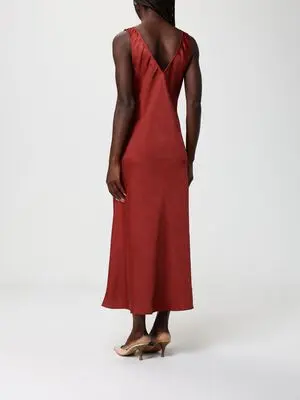 Polo Ralph Lauren Sleeveless V-neck Midi Dress - Red
