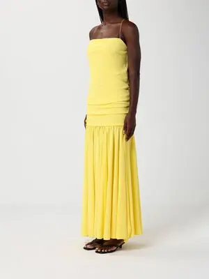 Jacquemus Long Draped Maxi Dress - Yellow