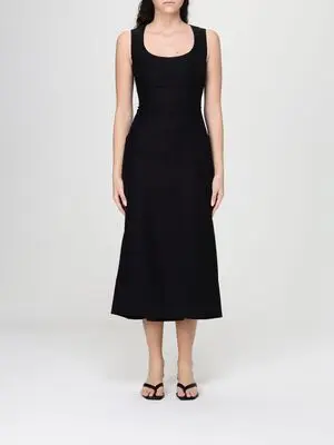Jacquemus Polyester Midi Dress - Black