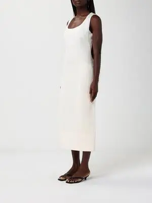 Jacquemus Polyester Midi Dress - White