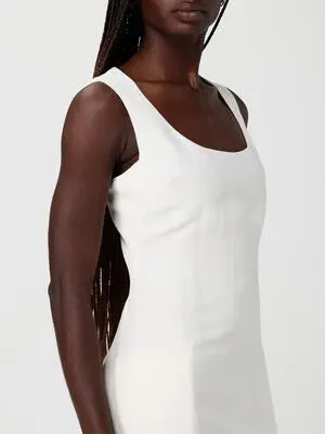 Jacquemus Polyester Midi Dress - White