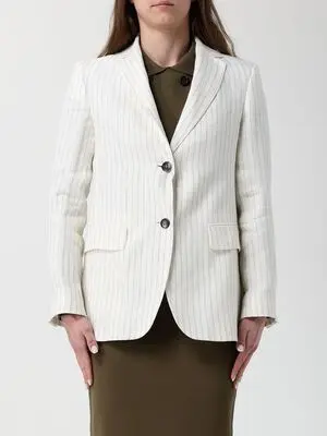 Max Mara Double-breasted Linen Blazer - Beige