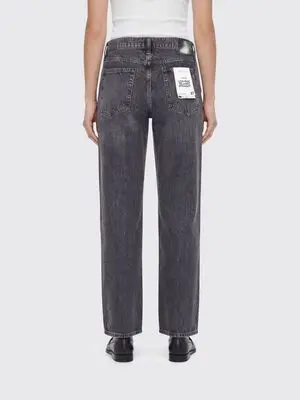 Rag & Bone Wash Straight Leg Jeans - Charcoal
