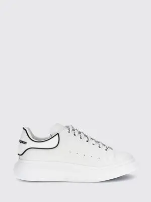 Alexander McQueen Oversize Calf Leather Sneakers With Rear Logo And Chunky Sole - White