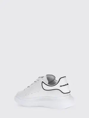 Alexander McQueen Oversize Calf Leather Sneakers With Rear Logo And Chunky Sole - White