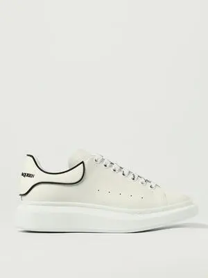 Alexander McQueen Oversize Calf Leather Sneakers With Rear Logo And Chunky Sole - White