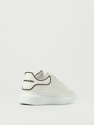 Alexander McQueen Oversize Calf Leather Sneakers With Rear Logo And Chunky Sole - White