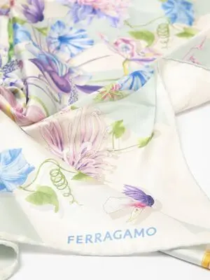 FERRAGAMO Neck Scarf - Gnawed Blue