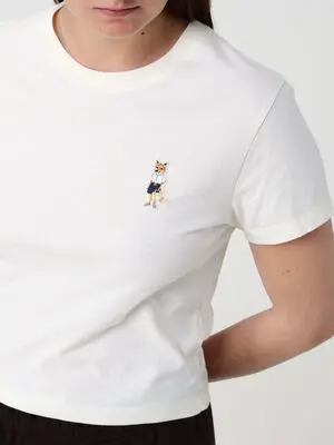 Maison Kitsuné Logo Cotton T-shirt - Ivory