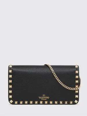 Valentino Garavani Rockstud Grained Leather Bag - Black