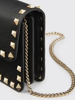 Valentino Garavani Rockstud Grained Leather Bag - Black