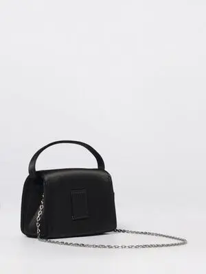 ROGER VIVIER Pilgrim Satin Bag With Jewel Buckle - Black