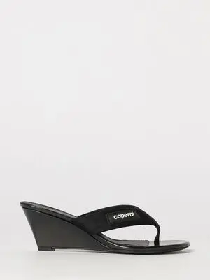 Coperni Neoprene Wedge Thong Sandals - Black