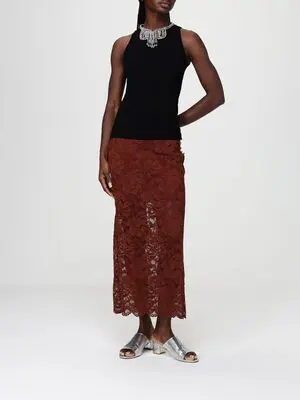 Rabanne Viscose Top With Jewel Embellishment - Black