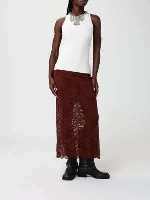 Rabanne Viscose Top With Jewel Embellishment