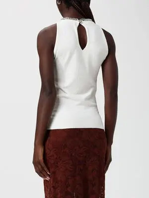 Rabanne Viscose Top With Jewel Embellishment