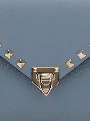Valentino Garavani Rockstud Grained Bag - Blue