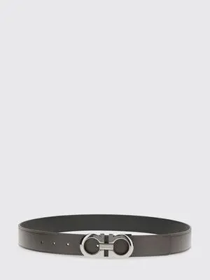 FERRAGAMO Gancini Reversible Grained Leather Belt