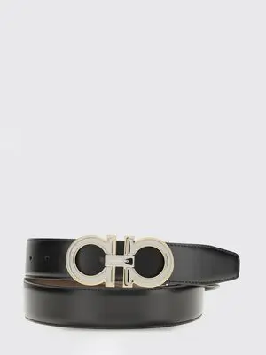 FERRAGAMO Gancini Buckle Belt - Black
