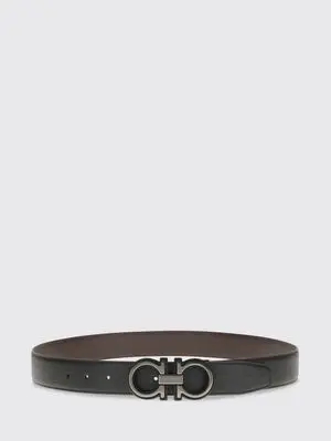 FERRAGAMO Gancini Buckle Belt - Black