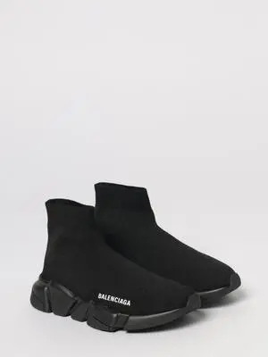 Balenciaga Speed Stretch Knit High Top Sneakers - Black