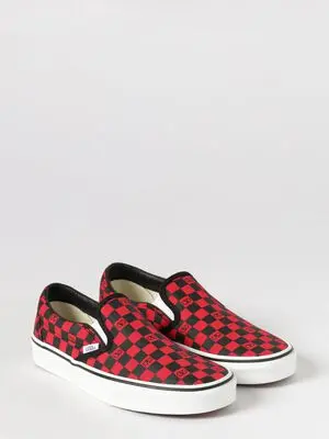VANS Valentino Garavani X Checkered Canvas Slip-on Sneakers - Red