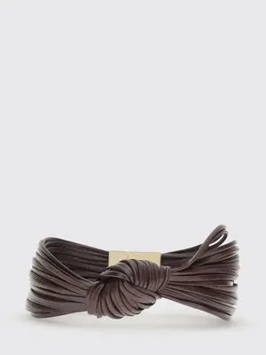 Bottega Veneta Bottega Veneta Knotted Leather Bracelet Wine