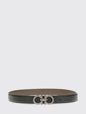 FERRAGAMO Gancini Buckle Belt - Black