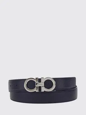 FERRAGAMO Ferragamo Gancini Buckle Belt Blue