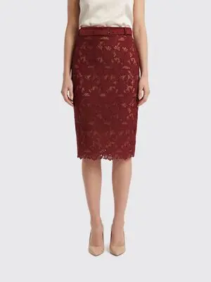 SELF-PORTRAIT Skirt - Burgundy
