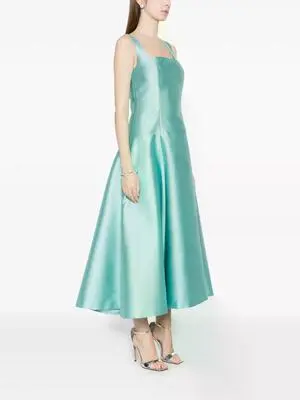 FELY CAMPO Square-neck Midi Dress
