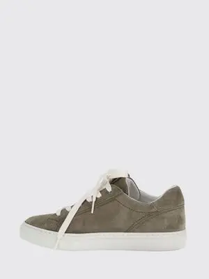 Brunello Cucinelli Suede Sneakers With Monili Embellishment - Brown