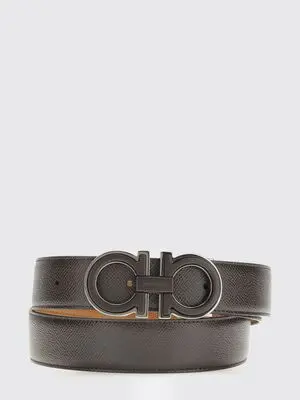 FERRAGAMO Ferragamo Gancini Belt Dark