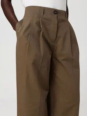 TOTEME Cotton Wide-leg Trousers - Brown